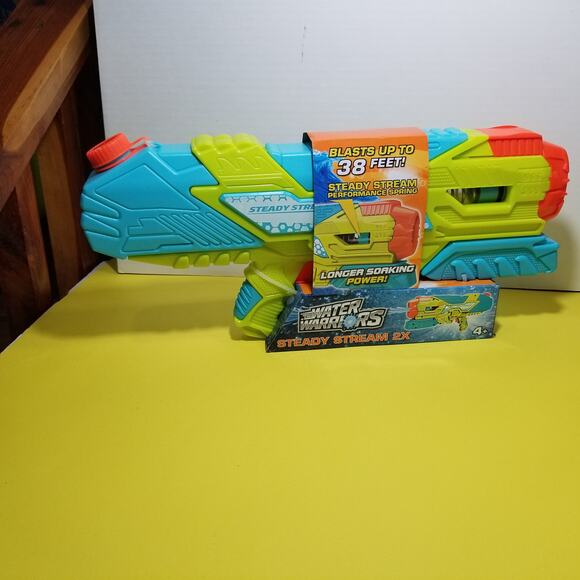 Games | Water Warriors Steady Stream 2x Water Blaster Pump Action ...
